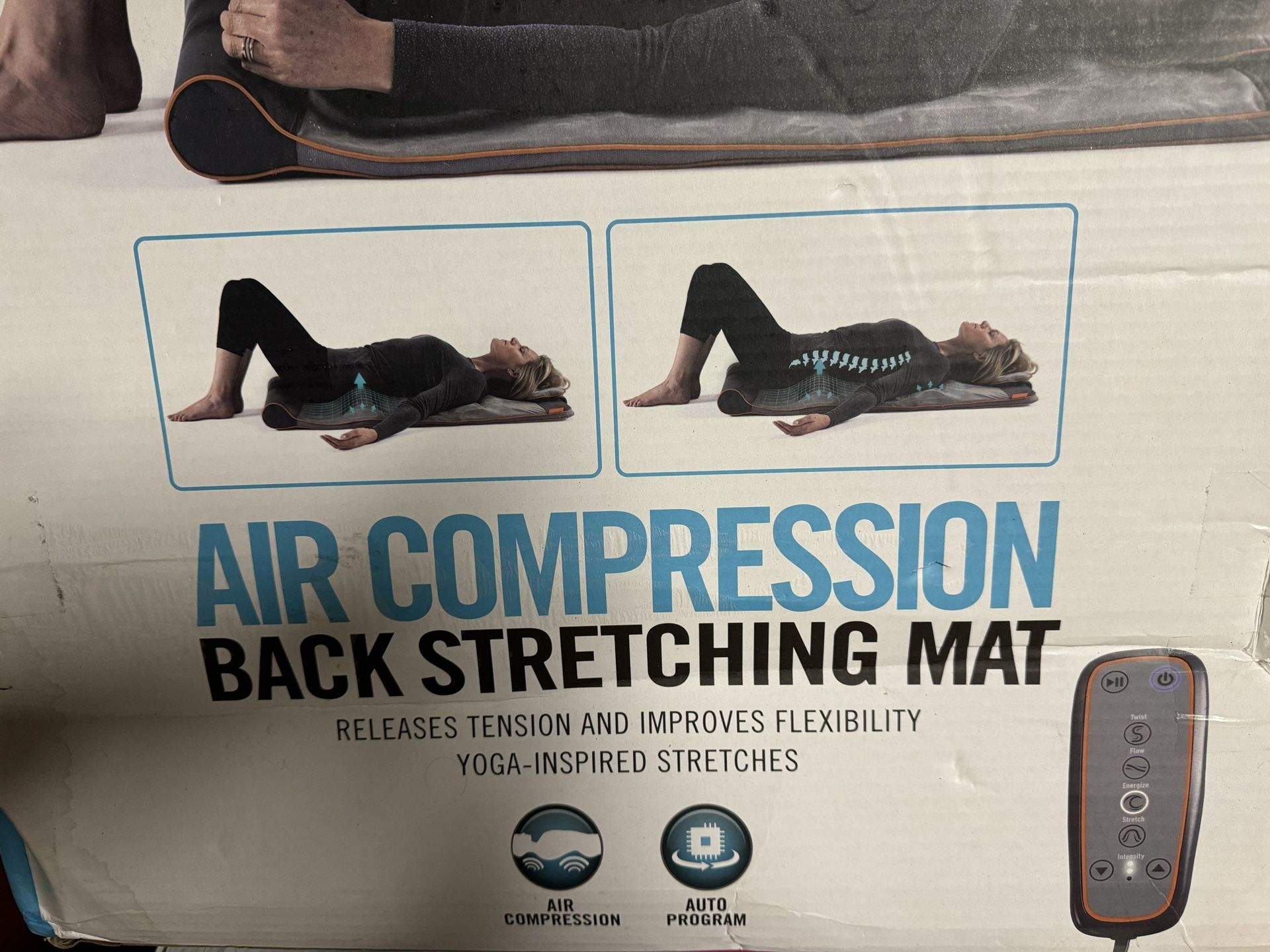 Homedics Yoga Fitness Back and Lumbar Stretching Mat with Air ...