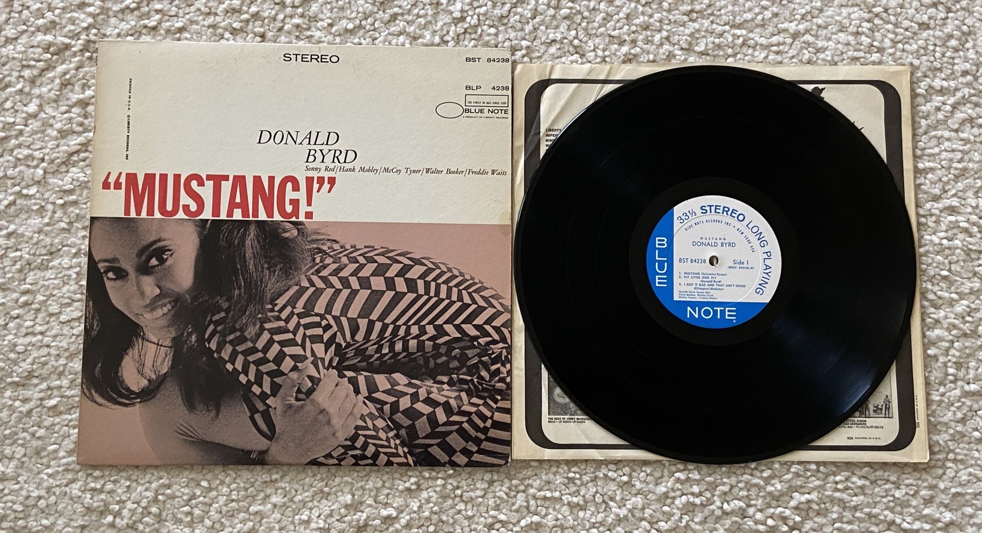 Donald Byrd “Mustang!” Vinyl Lp 1966 Blue Note Records Original 1st ...