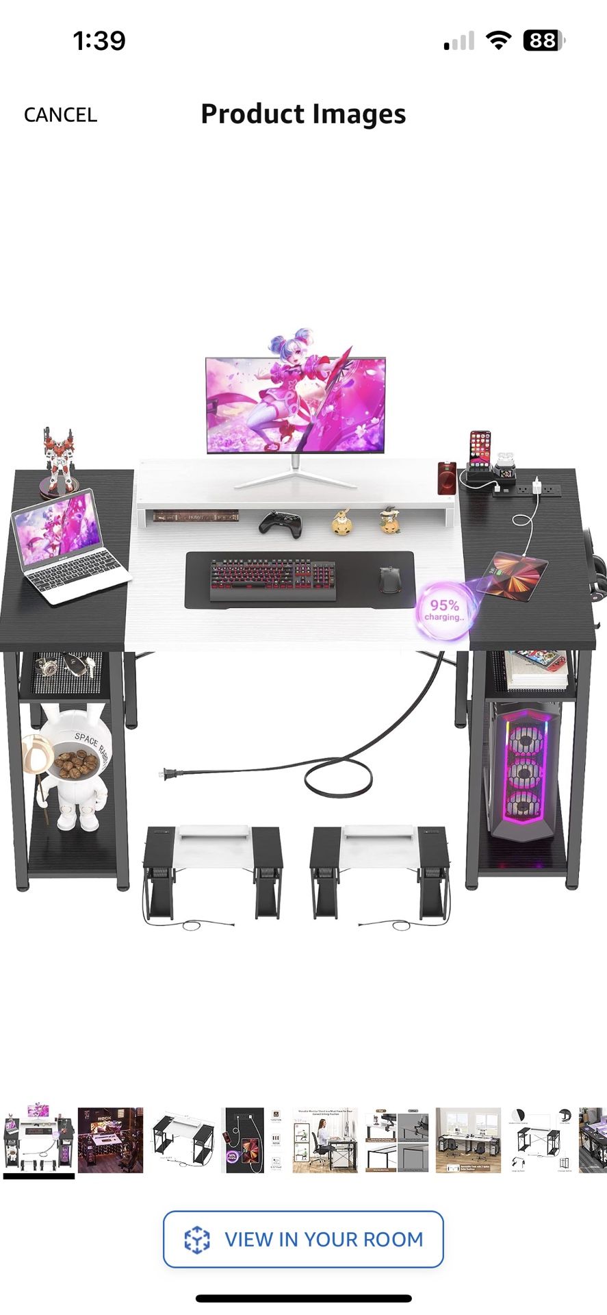 48’ Two Tone Computer Desk for Sale in Sacramento, CA - OfferUp