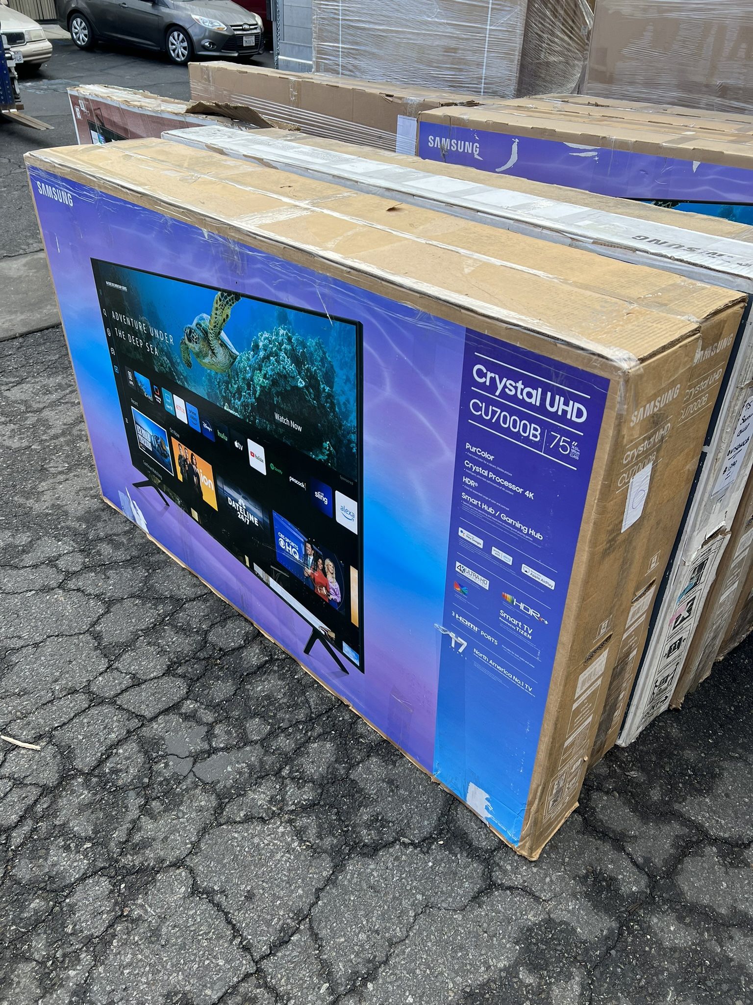 Samsung 75” Crystal CU7000 4K UHD Smart TV for Sale in Rancho Cucamonga ...