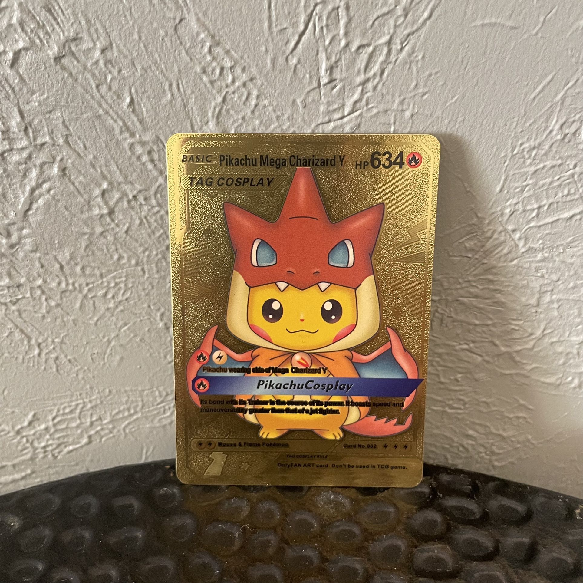 Pikachu Mega Gold Foil Tag Team Cosplay 7 Card Set Pokemon Cards for ...