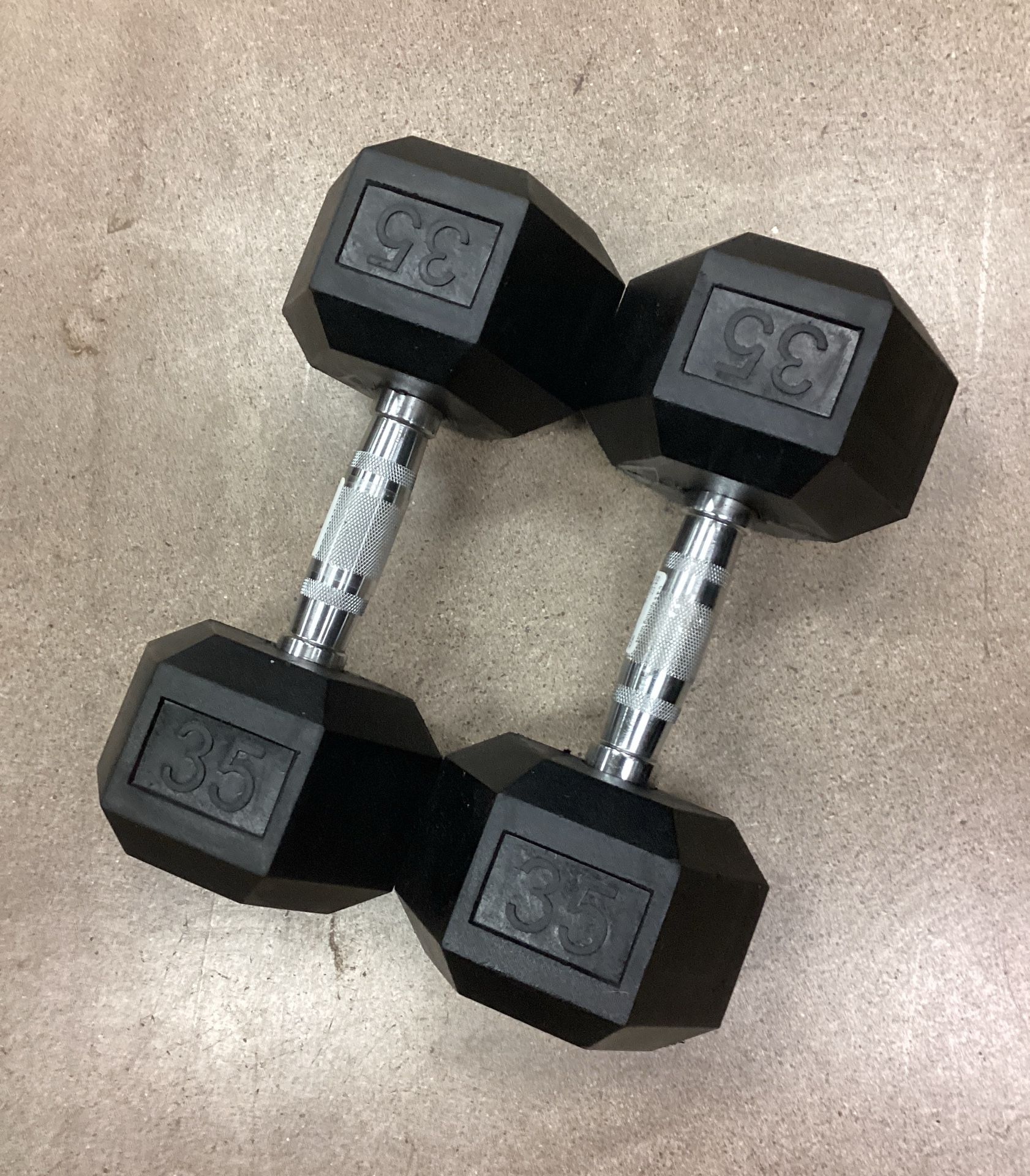 New 35 LB Rubber Hex Dumbbells $1.50 Per Pound for Sale in Phoenix, AZ ...