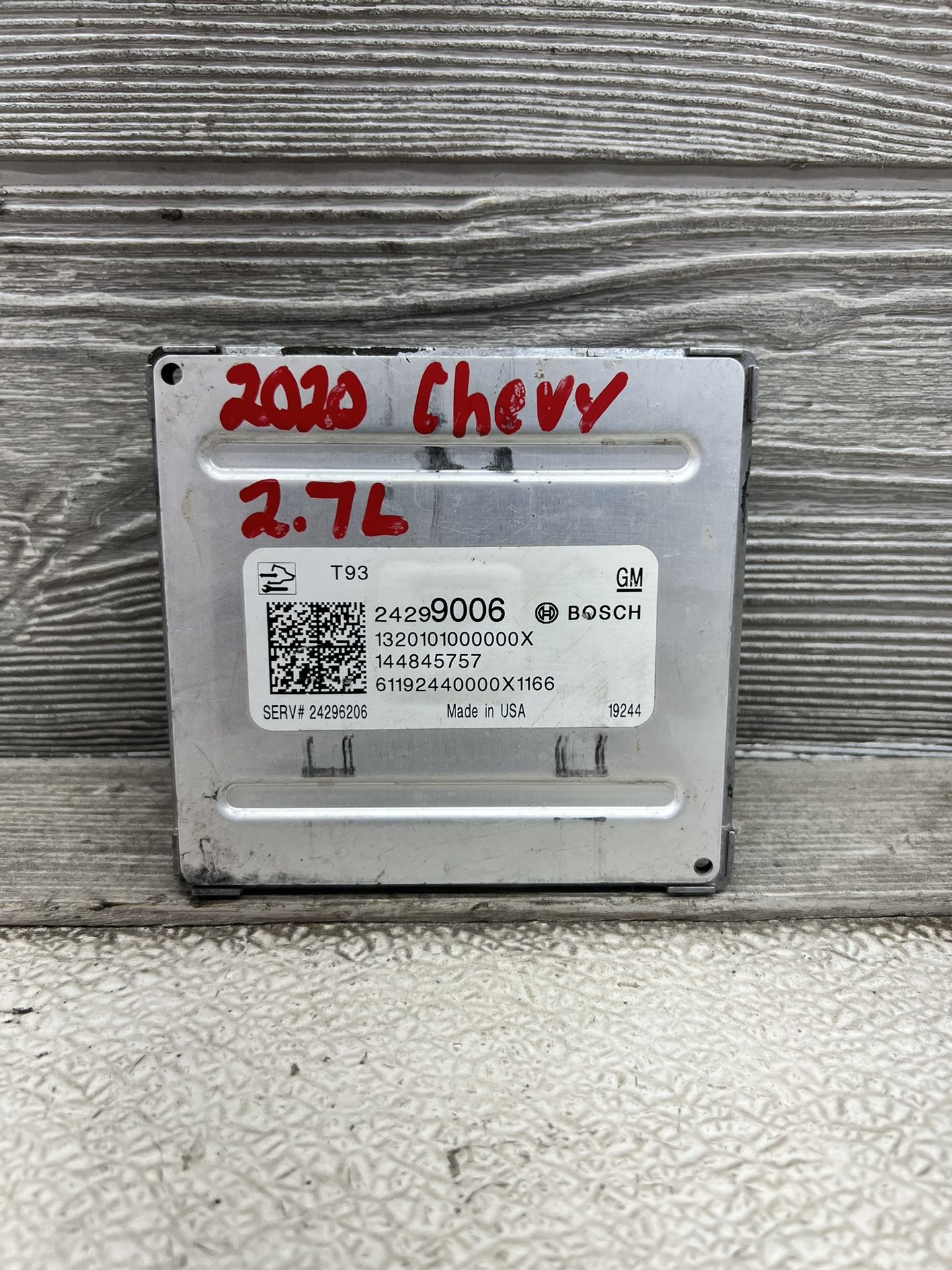 2020 Chevy Silverado 1500 2.7L TCM (Transmission Control Module for ...