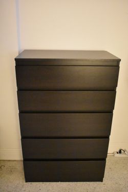 IKEA Kullen 5 drawer chest black brown 65 for Sale in Miami Beach FL OfferUp