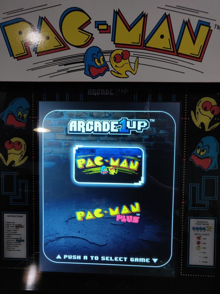 Arcade1up Pac-Man Arcade Machine with Riser ( Pac-Man and Pac-Man plus ...