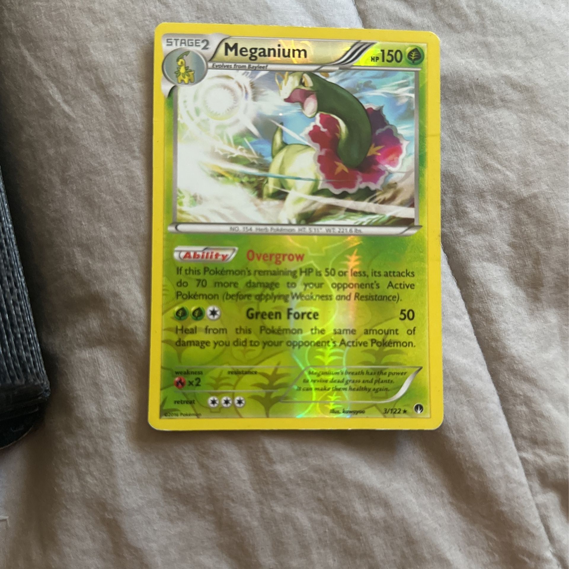 Meganium Pokemon Card