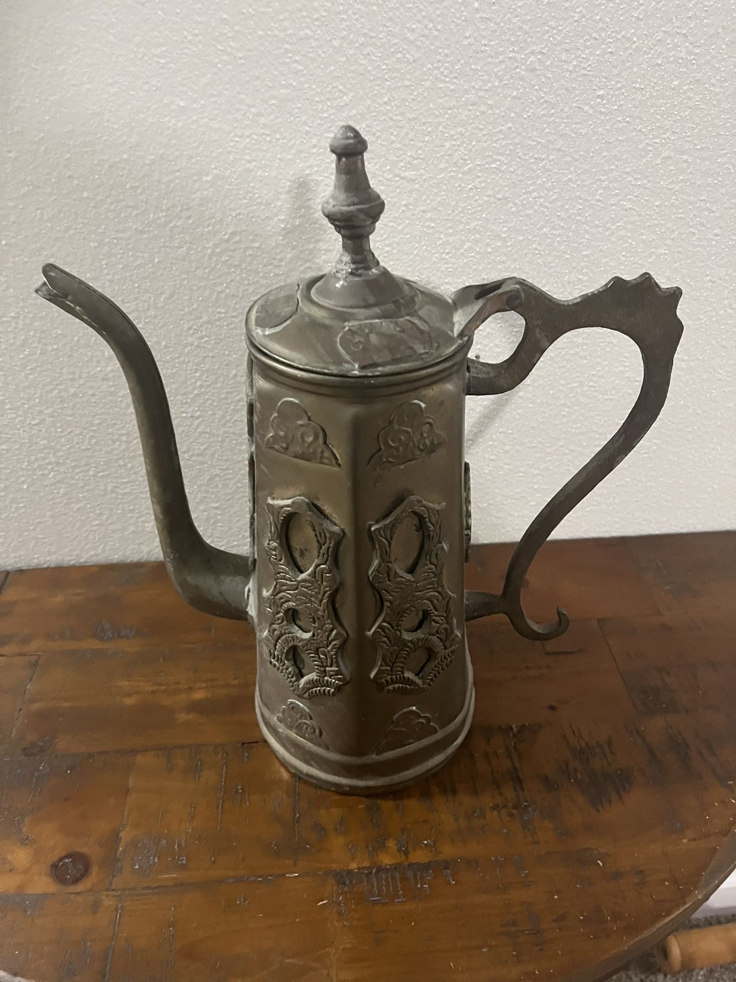 Vintage Moroccan coffee or tea pot made of copper and brass. for Sale ...