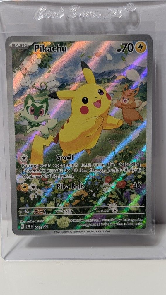 2024 Pokémon Pikachu SVP 088 Promo Holo Rare Card Collectible Trading ...