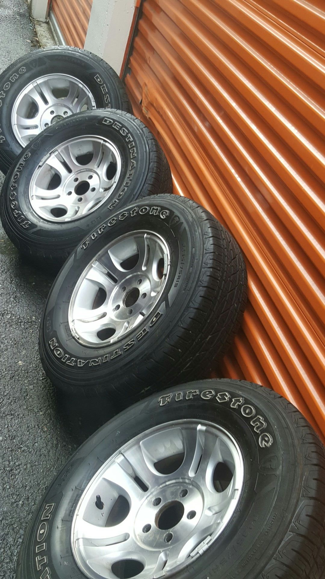 Ford Ranger 16 inch rims with (3/4cm tread)Firestone destination tires ...