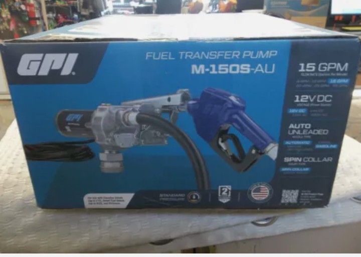 GPI M-150s AU FUEL TRANSFER PUMP for Sale in Germantown, MD - OfferUp