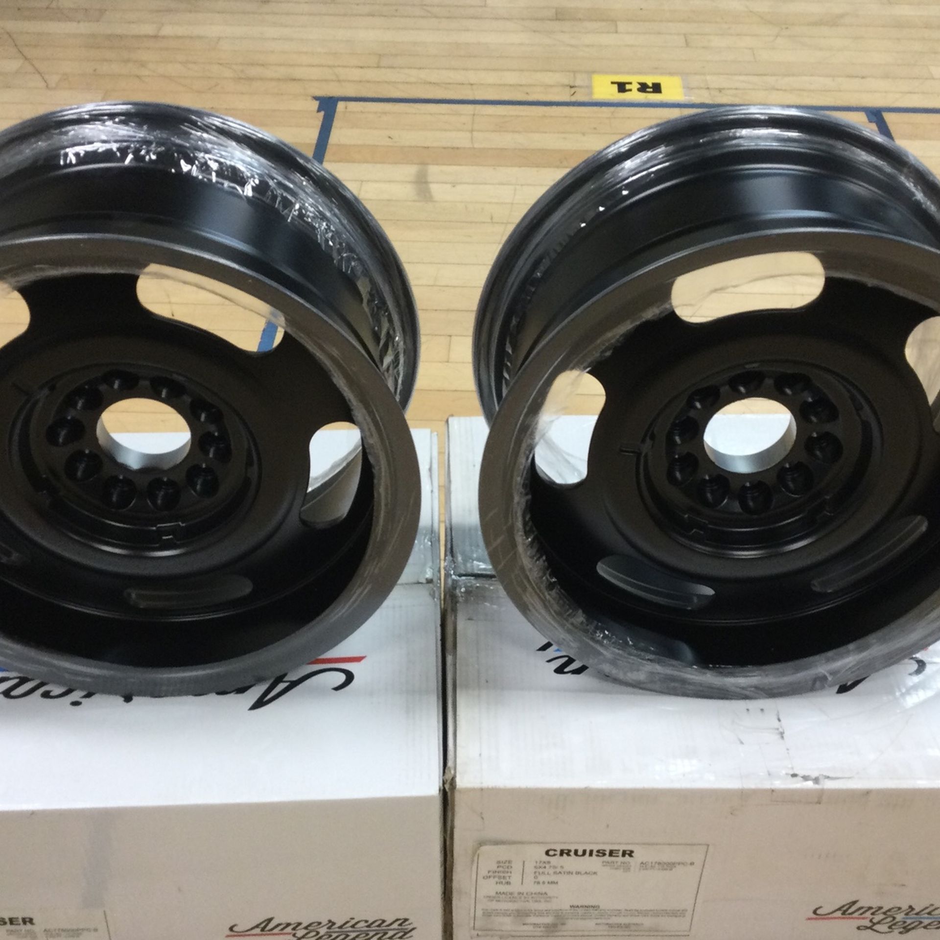 17x8 Rally Aluminum 5 On 4.75 Chevy Car Or 5x5 Chevy Truck Powder ...