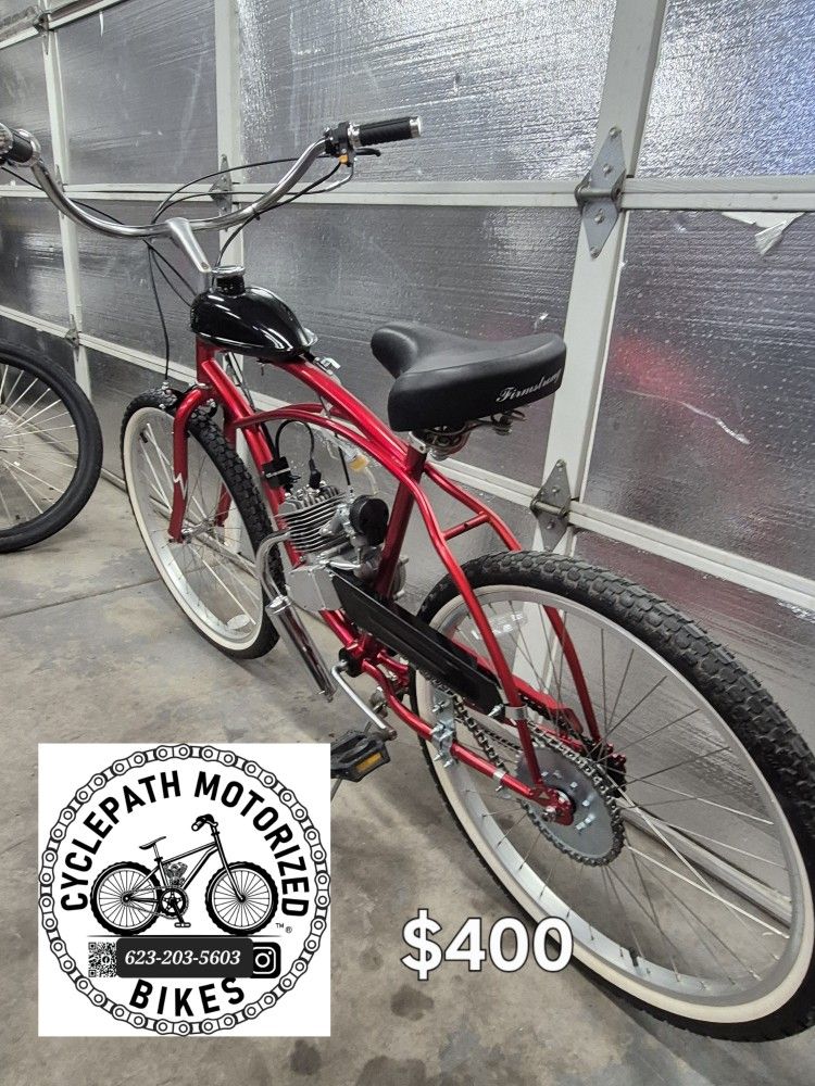 Gas Bike Not Electric Bike Motorized Bicycle Motor Bike Moped Delivery ...