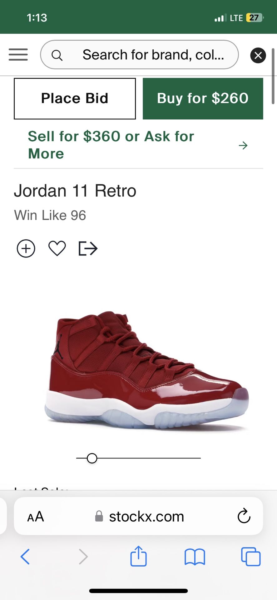 Jordan 11 Win Like ‘96 for Sale in Fontana, CA - OfferUp