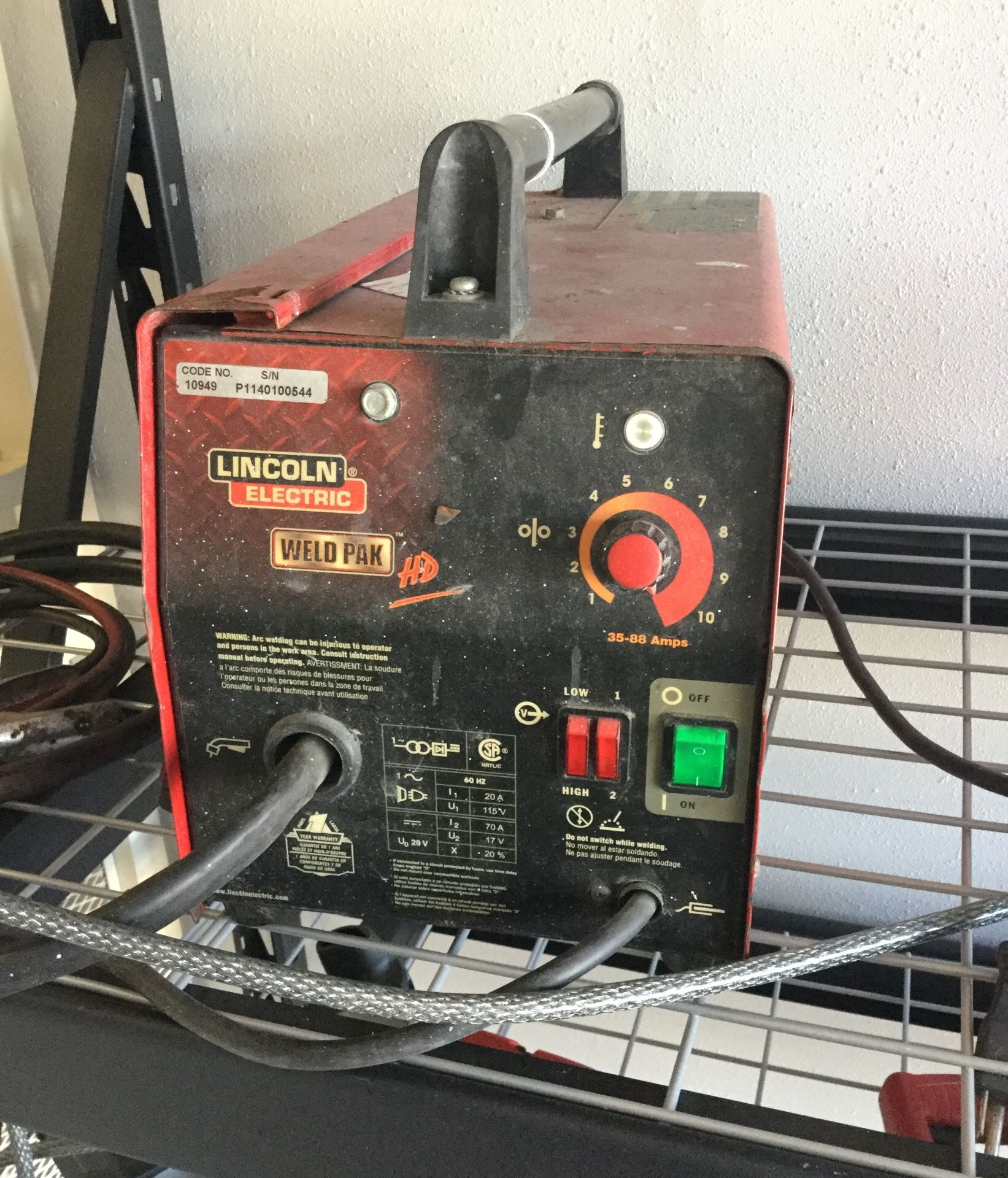 Lincoln mig welder weld pack HD for Sale in Hemet, CA - OfferUp