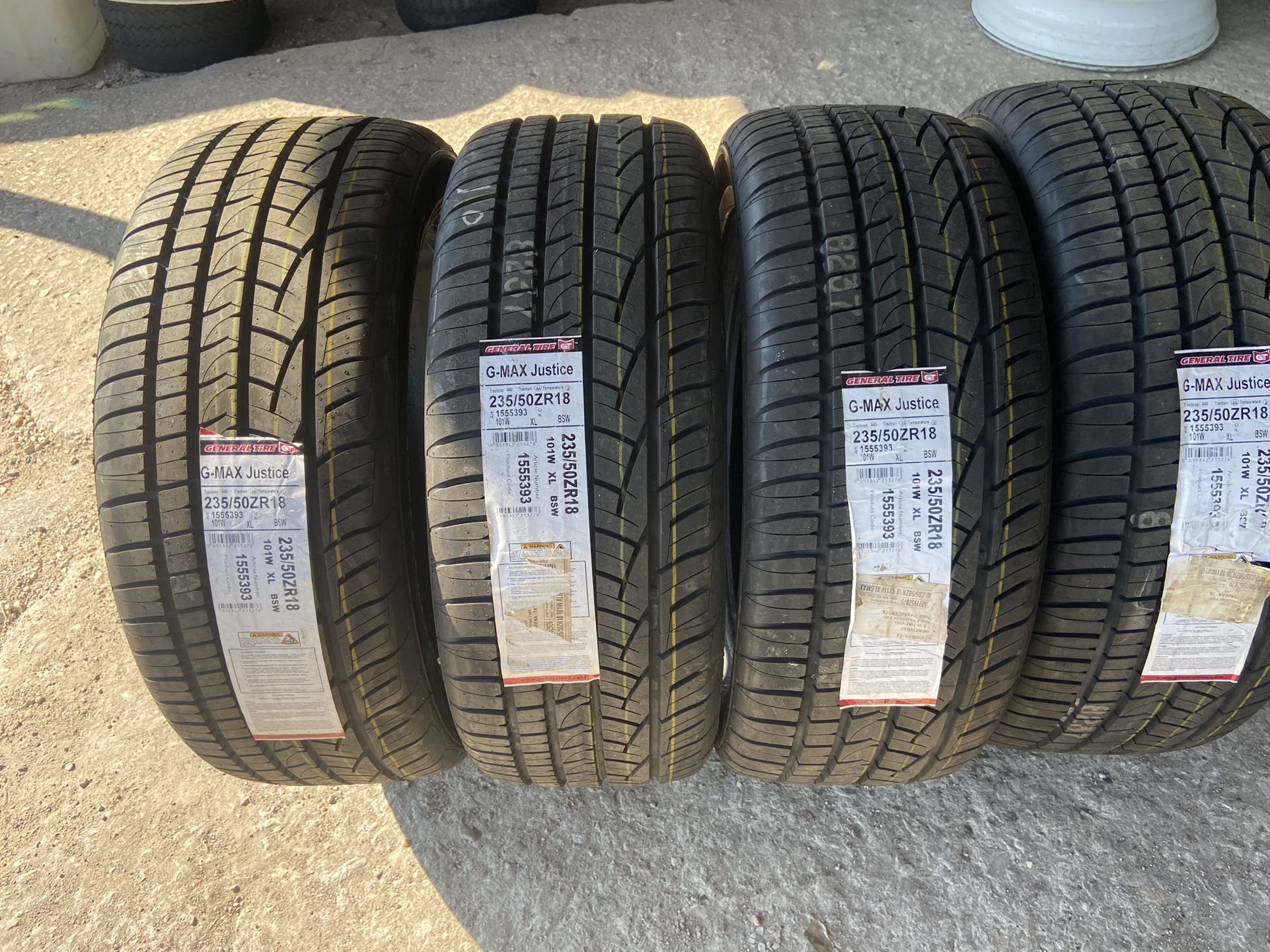 SET OF 4 NEW TIRES 235/50/ZR18 GENERAL TIRES $450 CASH OBO for Sale in Houston, TX - OfferUp