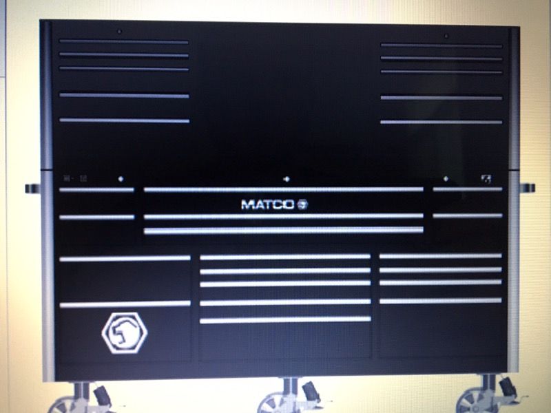 Tool box, XXL, Work station, Matco 6S triple bay with top cart and ...