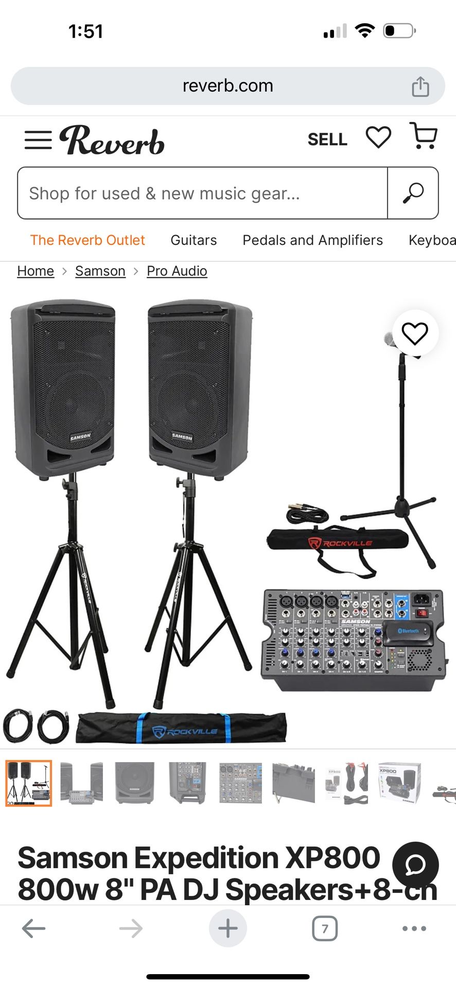 Samson XP800 Portable PA System for Sale in Long Beach, CA - OfferUp