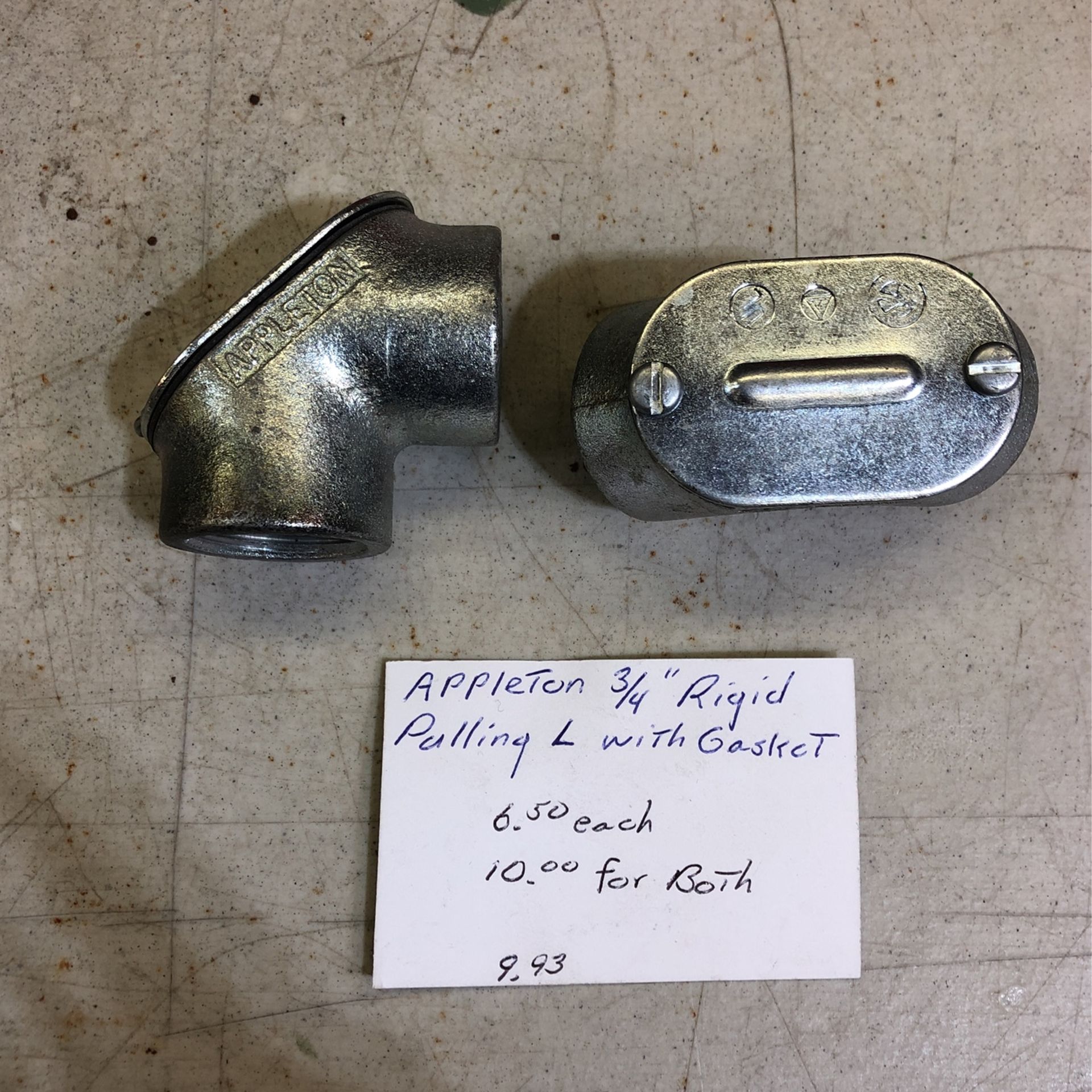 Appleton 3/4” Rigid Pulling L With Gasket Electrical for Sale in ...
