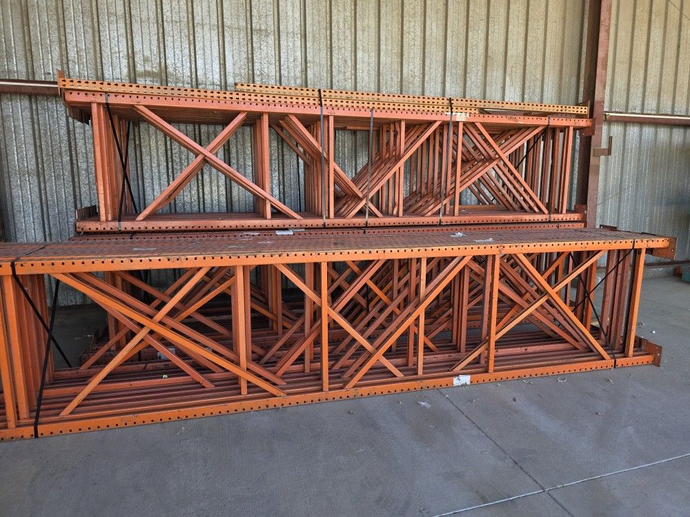 USED American Made ALL-WELDED Warehouse Pallet Rack Vertical Upright ...
