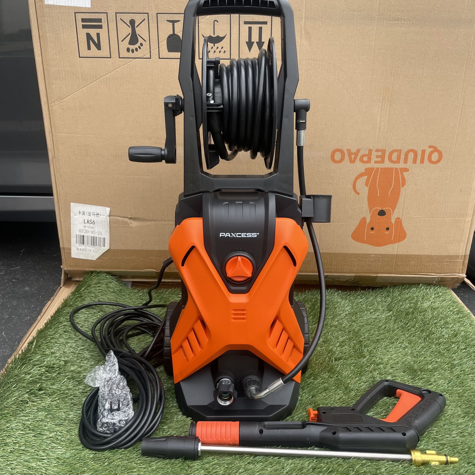 1,800 Watt Electric Power Washer with Adjustable Spray Nozzle, Hose ...