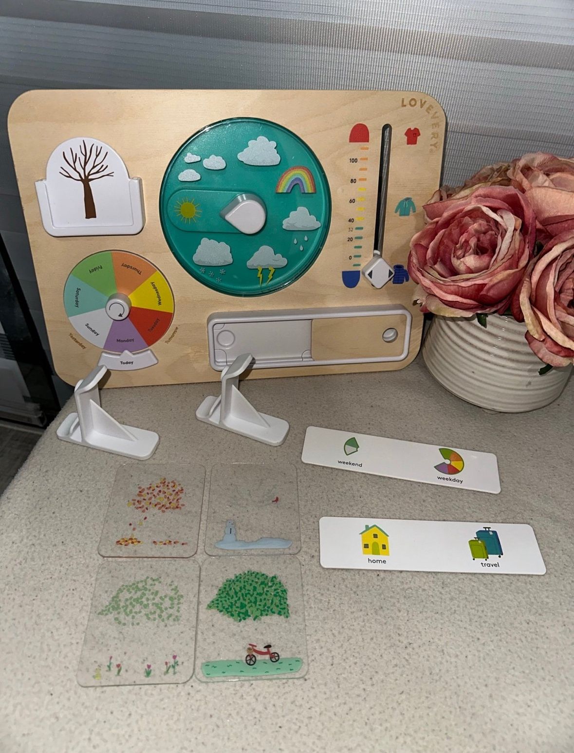 Lovevery Calendar Weather Board from Observer Play Kit with All Cards ...