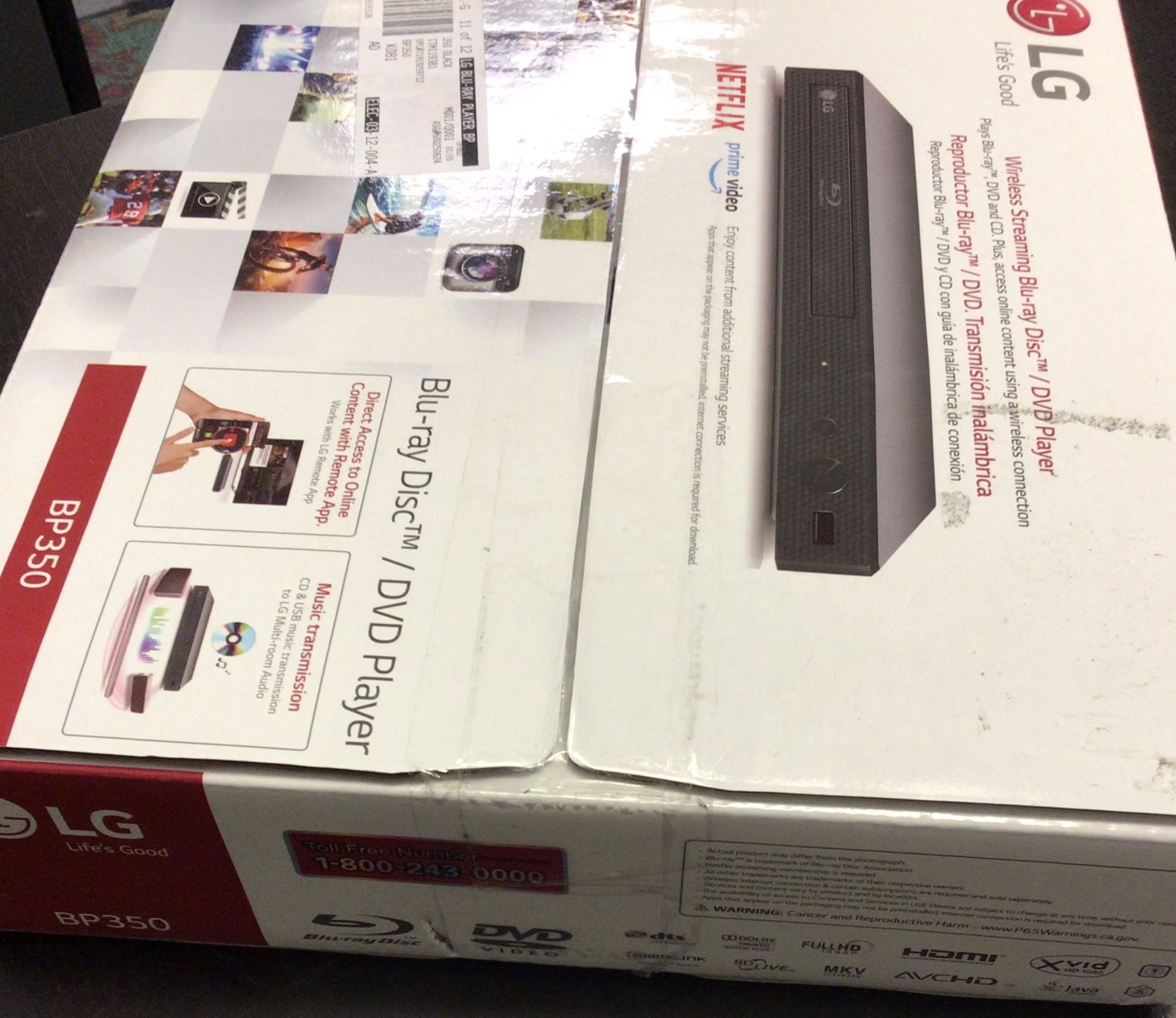 Blu Ray Dvd Player LG BP350 Blu-Ray Disc Player With Wi-Fi, Remote ...