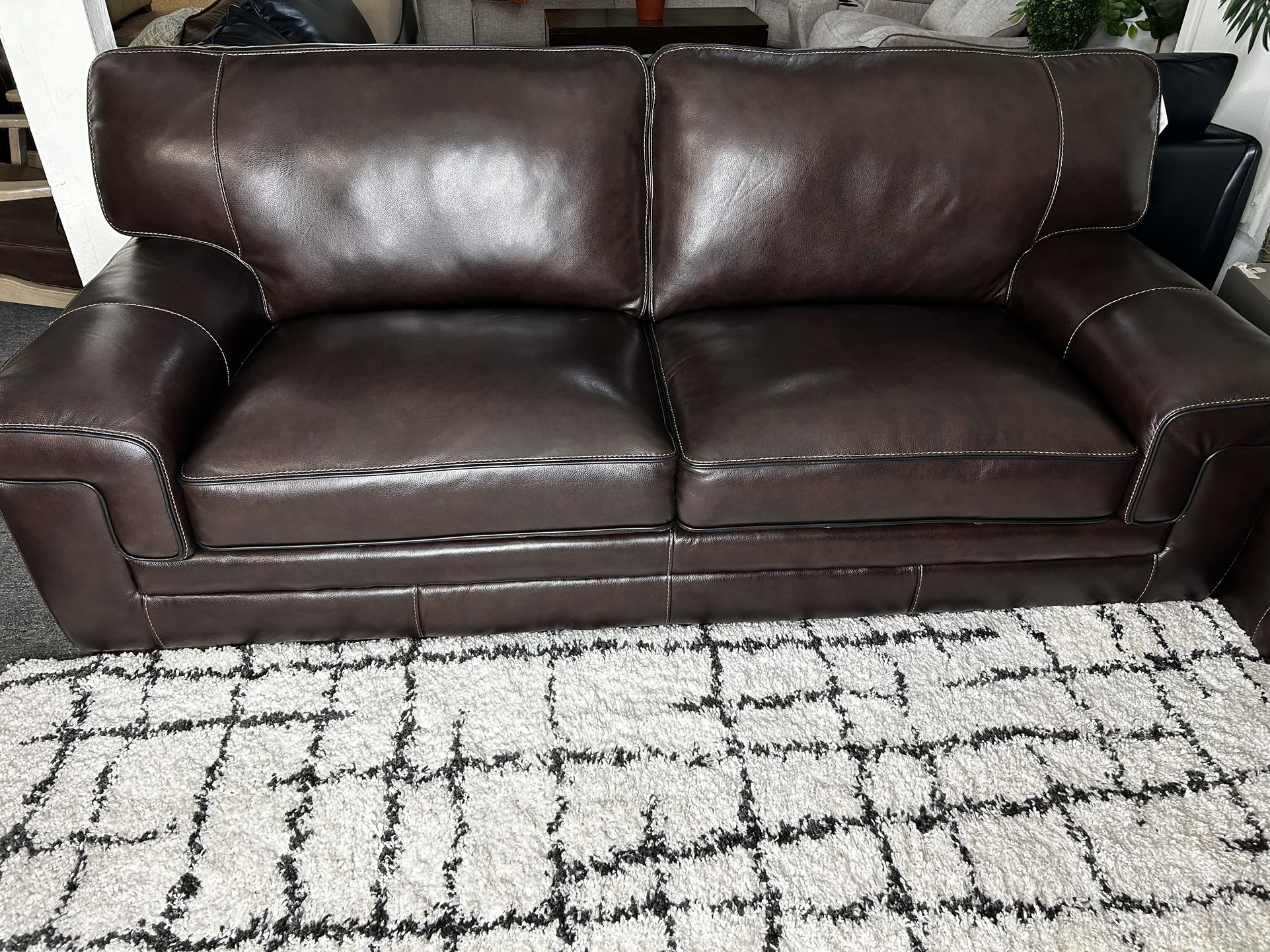Myars leather sofa store