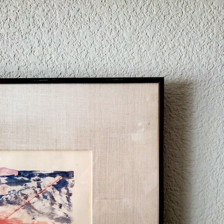 Vintage HUGE Abstract Geometric Signed Wall Art Decor for Sale in ...