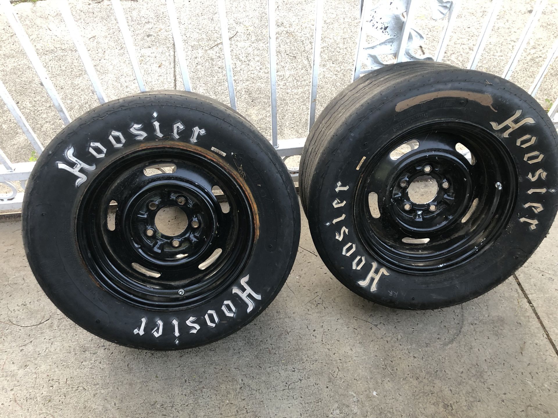 Chevy Camaro Rally wheels wide rims Hoosier drag slicks tires 15” inch ...