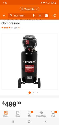 Husky 27 gallon air compressor store