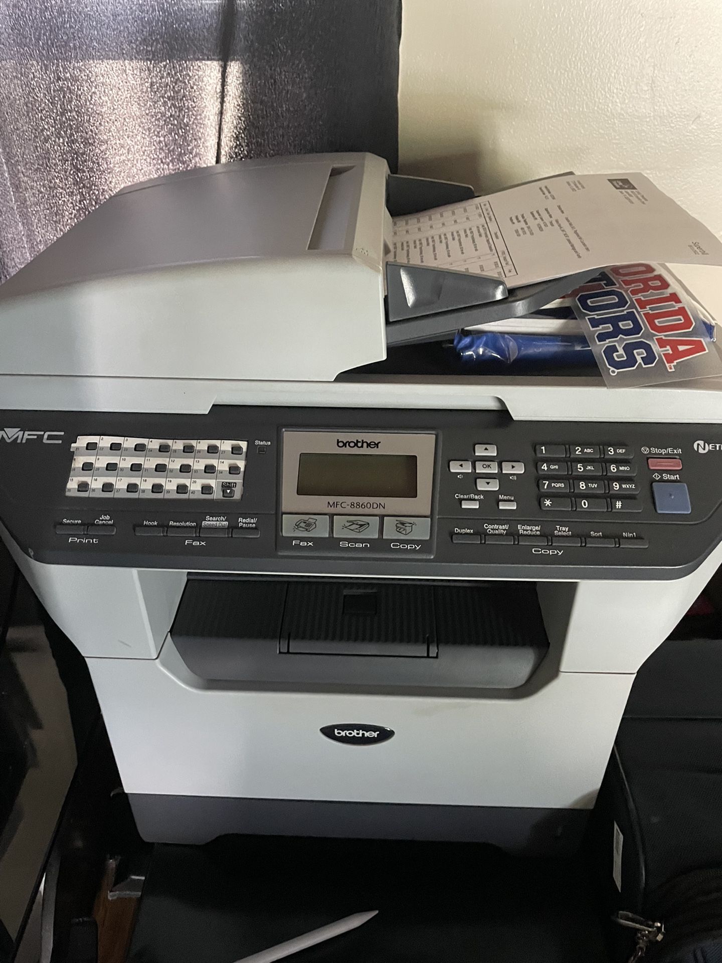 Brother MFC-8860DN Flatbed Laser All-in-One Printer with Duplex for ...