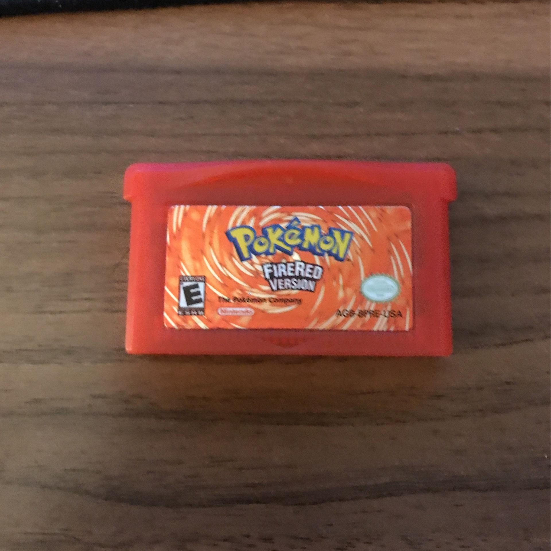 Pokemon Fire Red Cartridge Gba