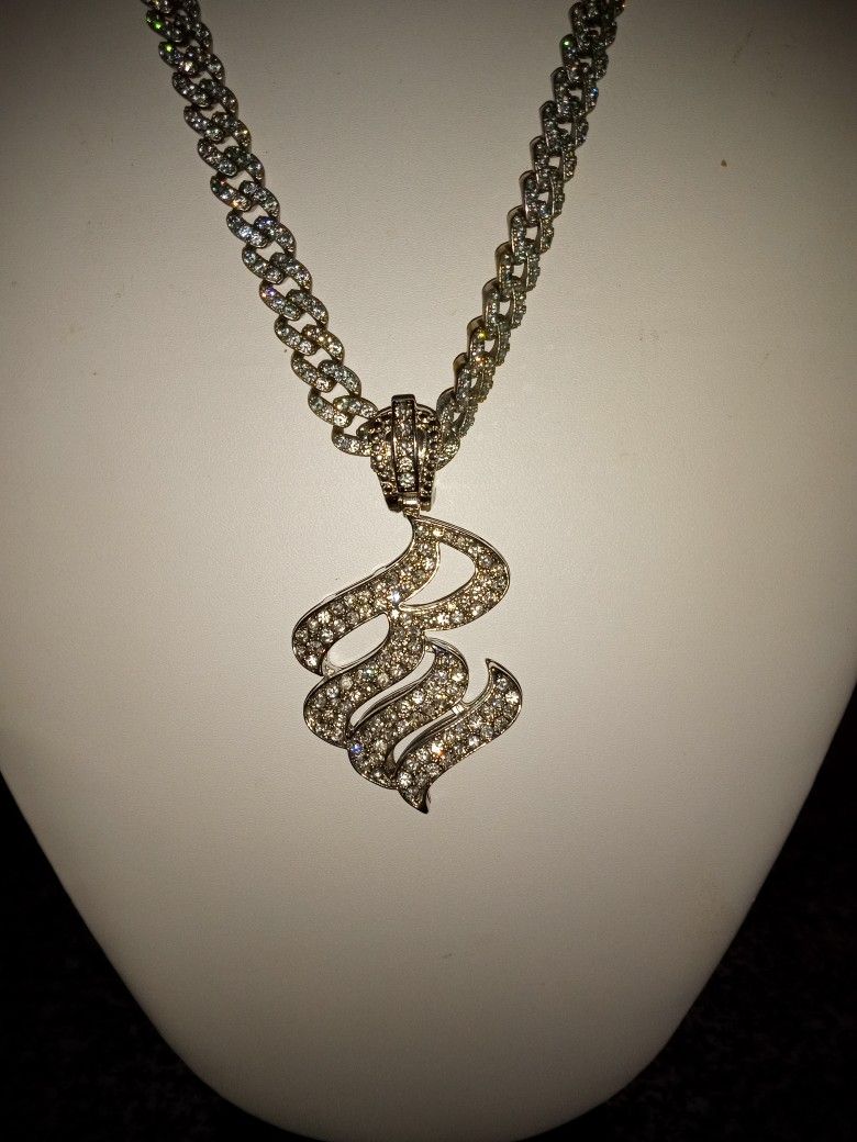 Brass Chain With Cz Diamonds And Rocawear Charm for Sale in Franklin ...