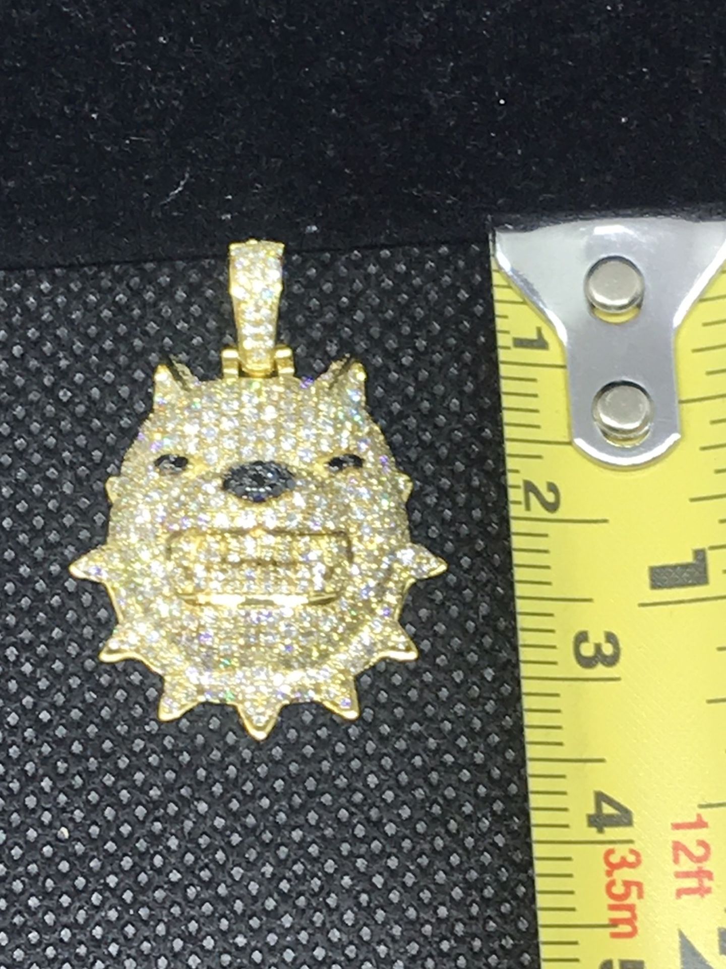 Diamond Bulldog medallion,pendant ,charms, Dog Medallion ,pitbull ...