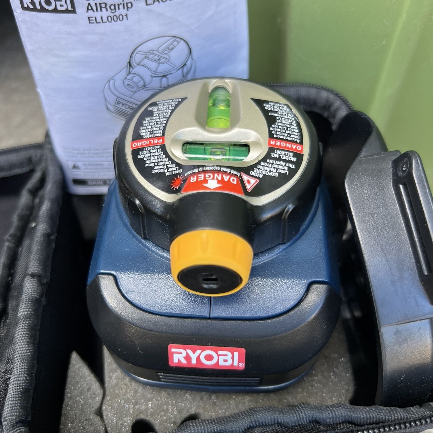 RYOBI AIR grip Laser Level Model ELL0001 w Case for Sale in Mcminnville OR OfferUp