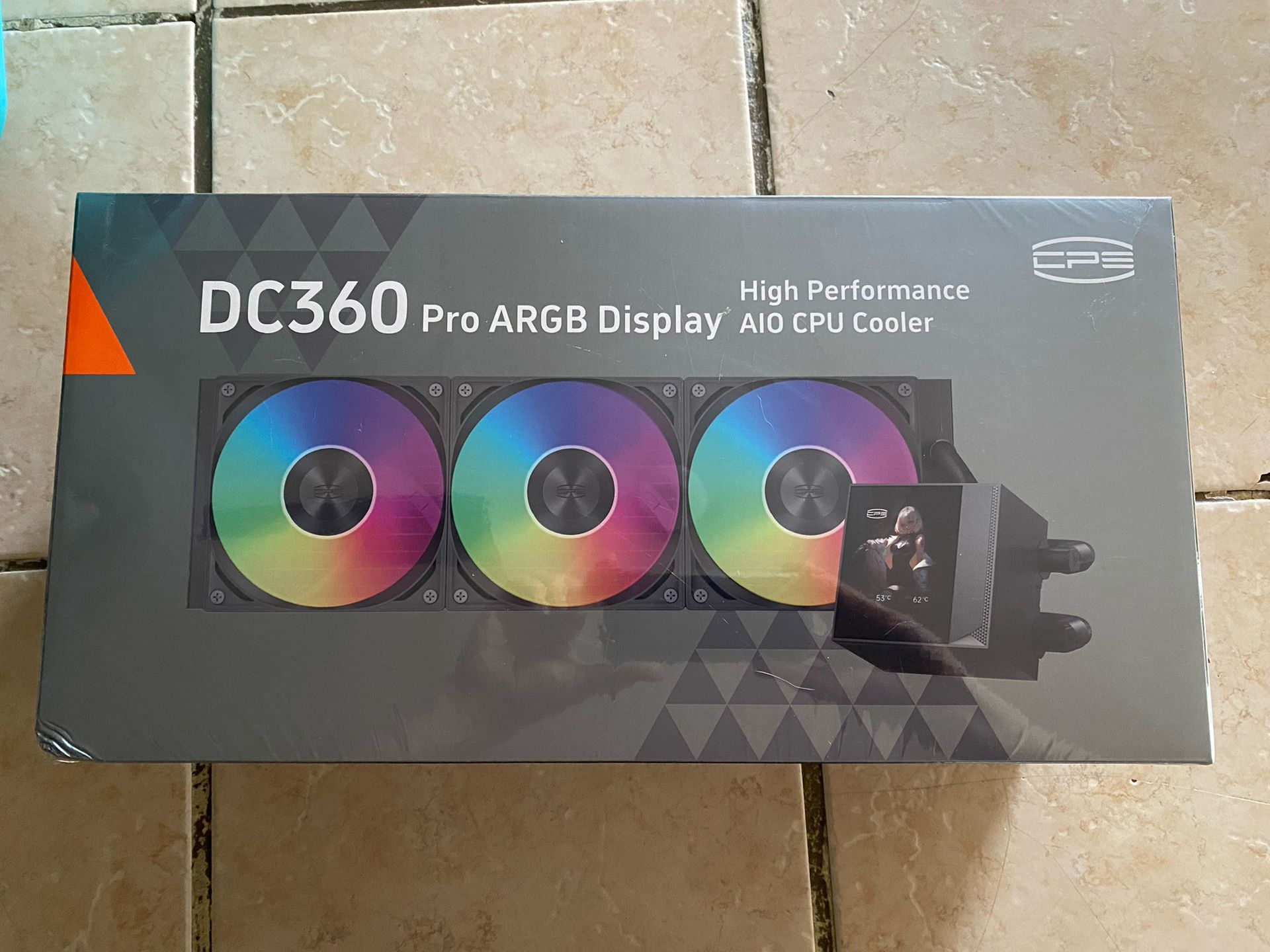 PCCOOLER CPS DC360 Pro ARGB Display AIO CPU Liquid Cooler, 360mm ...