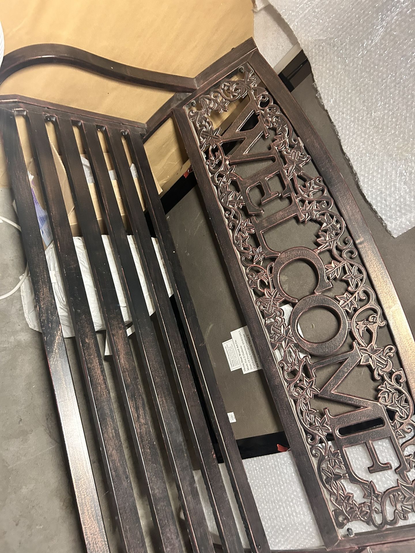 Bronze Medal Welcome Patio Bench for Sale in Fountain Valley, CA - OfferUp