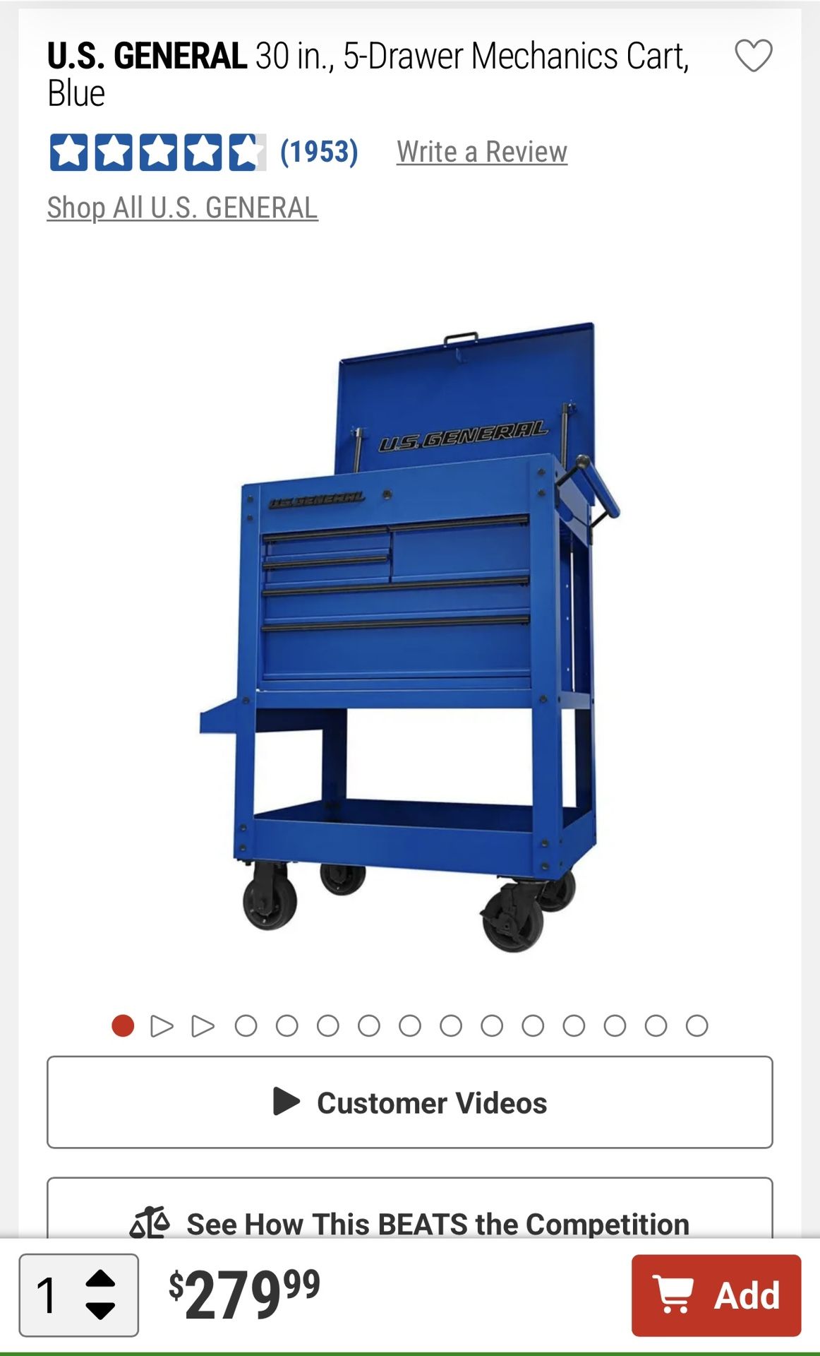 Harbor Freight Mechanic cart for Sale in Phoenix, AZ - OfferUp