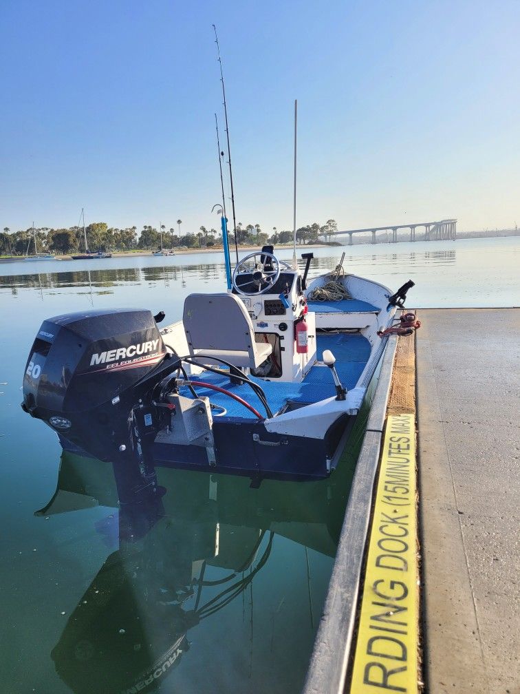 14ft 1978 Valco W/ Mercury 20hp EFI 4 stroke for Sale in Coronado, CA ...