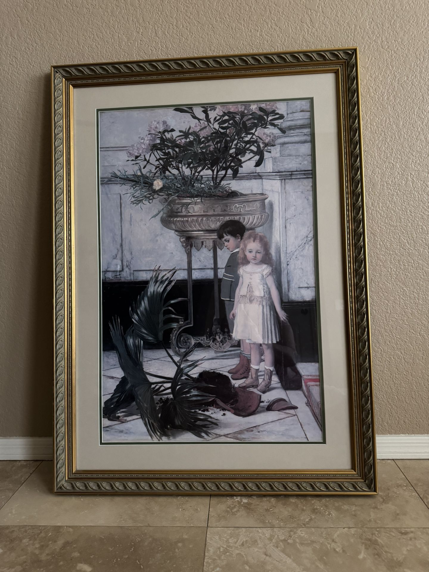 Framed Jan Verhas “The Broken Flower Pot” for Sale in Glendale, AZ ...