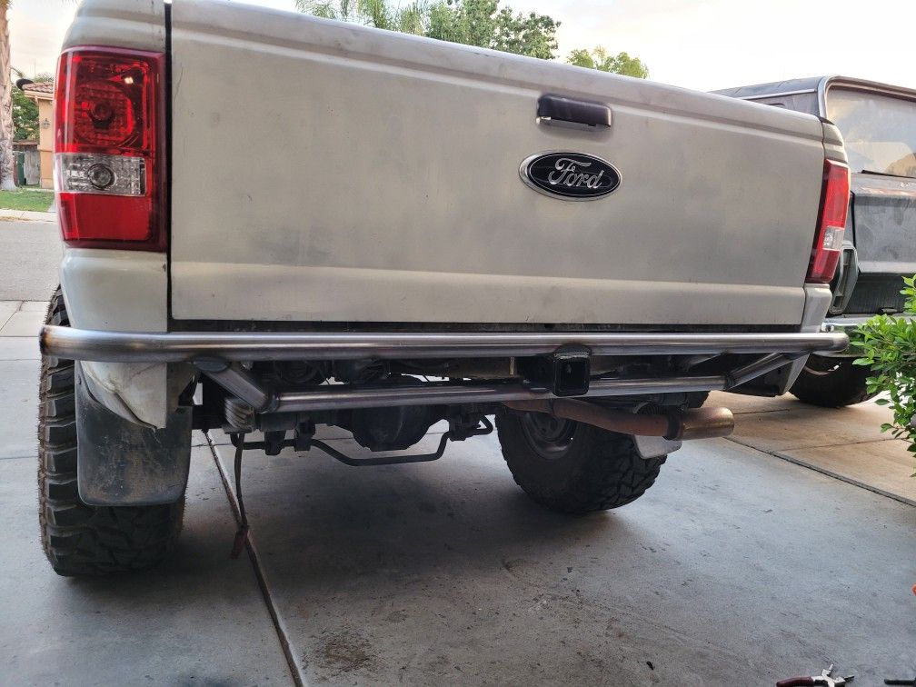 Ford Ranger Rear Tube Bumper Ford Ranger Rear Prerunner Style Bumper