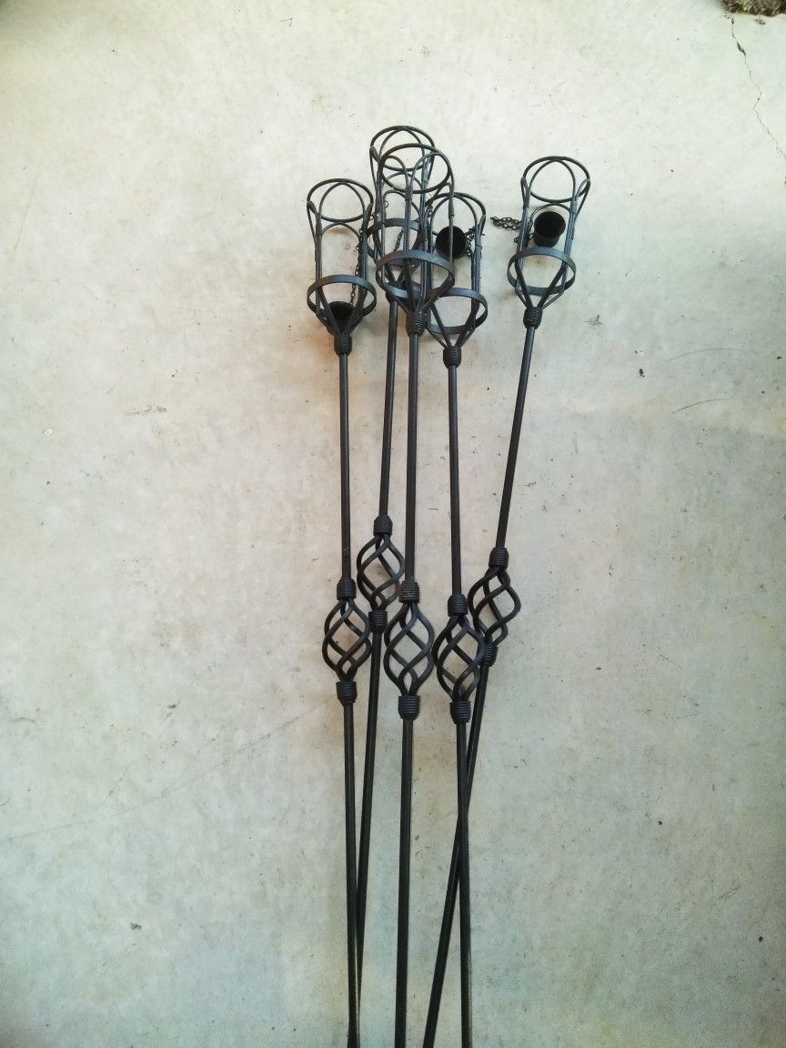 Metal Tiki Torches