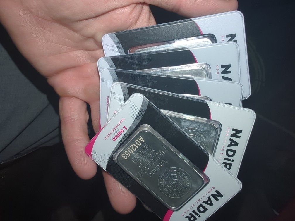 Nadir Silver Bars - **5 Pack** for Sale in La Habra Heights, CA - OfferUp