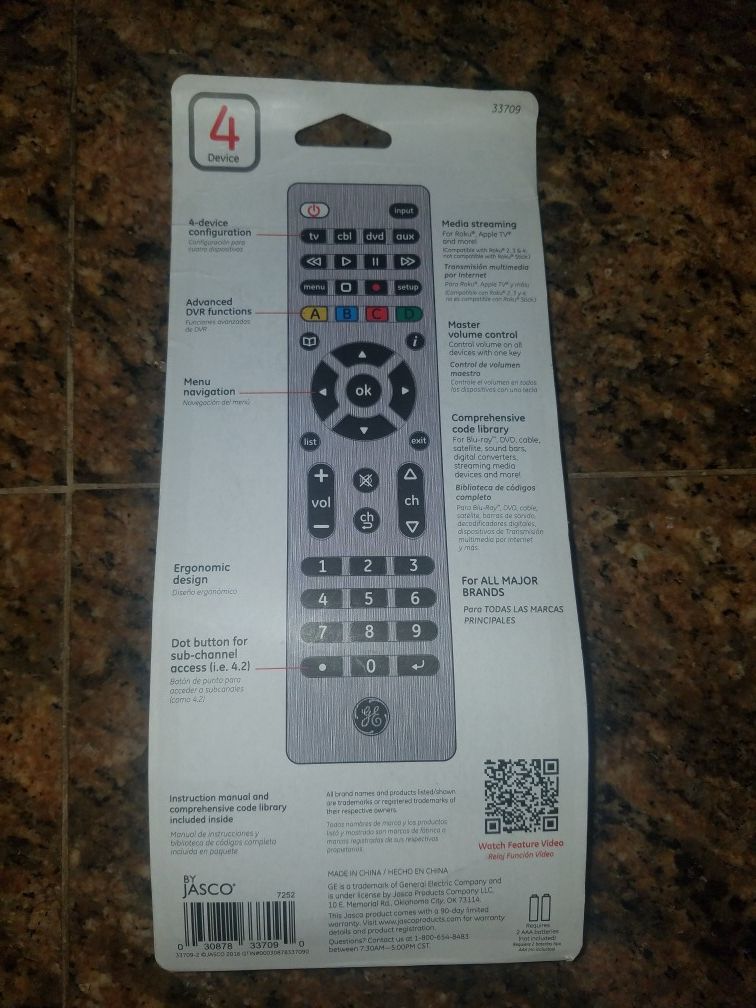 General Electric Universal Remote Codes