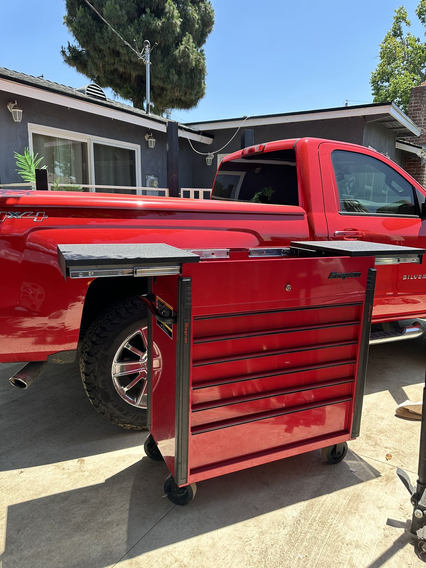 Snap On KRSC430 Split Top Tool Box Roll Cart Candy Apple Red for Sale ...