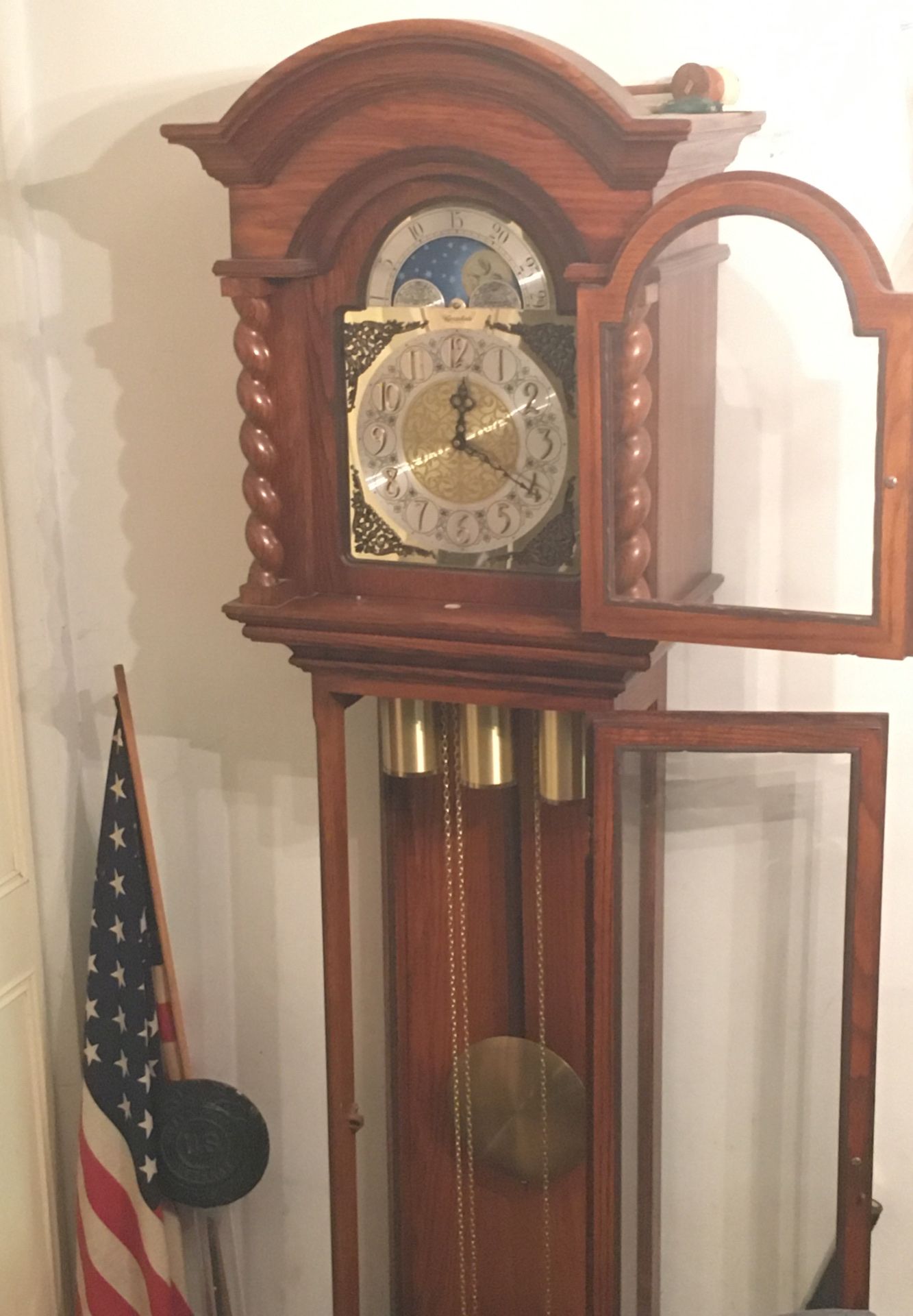 HERSCHEDE Grandfather Clock MODEL #1223 (1976)) w Paperwork for Sale in ...