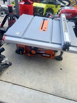 Ridgid R4513 Heavy Duty 10 Portable Table Saw With Stand Like New For ...