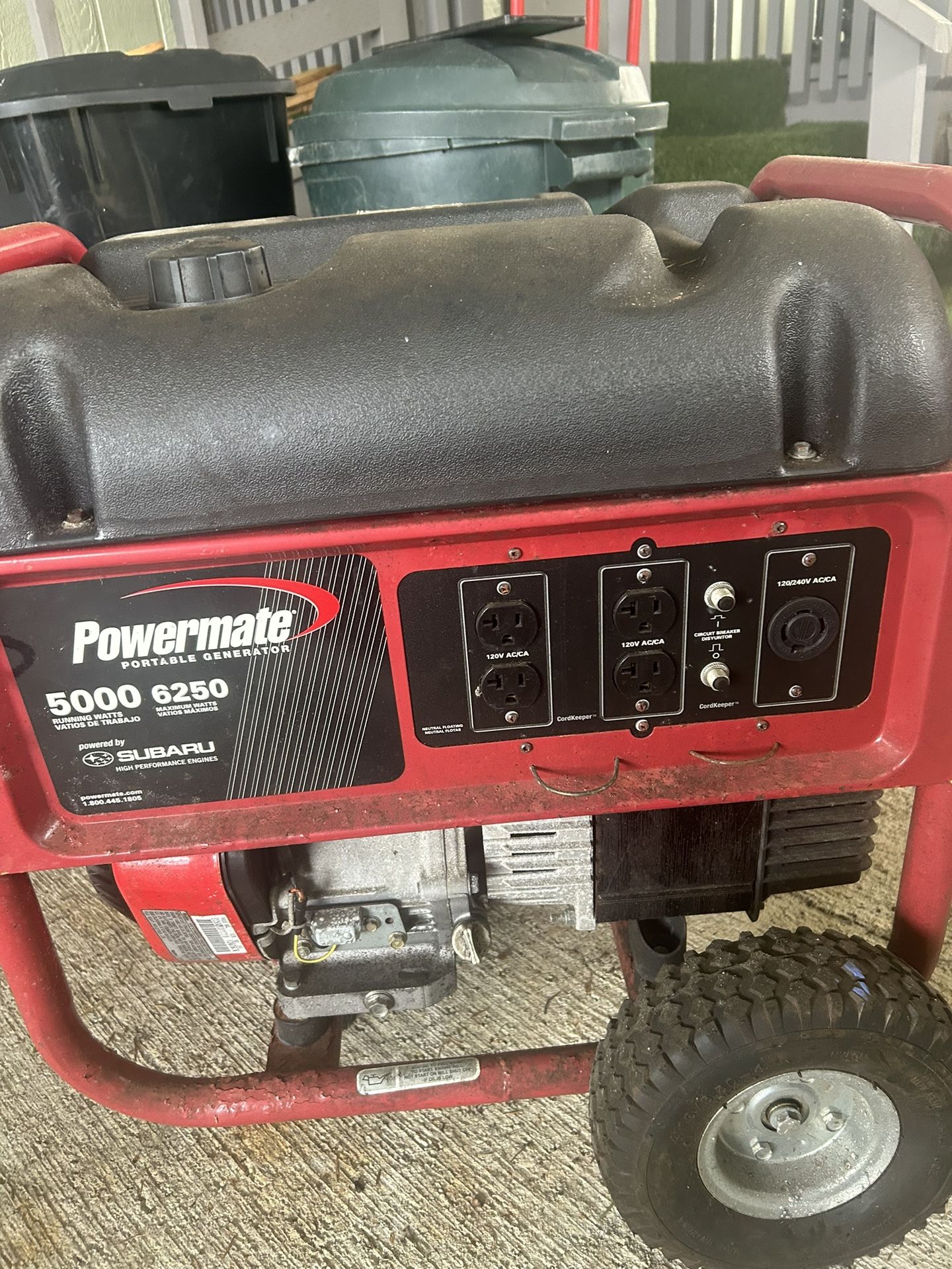 Power mate generator by Subaru, 5000 -6250 for Sale in Grays Harbor ...