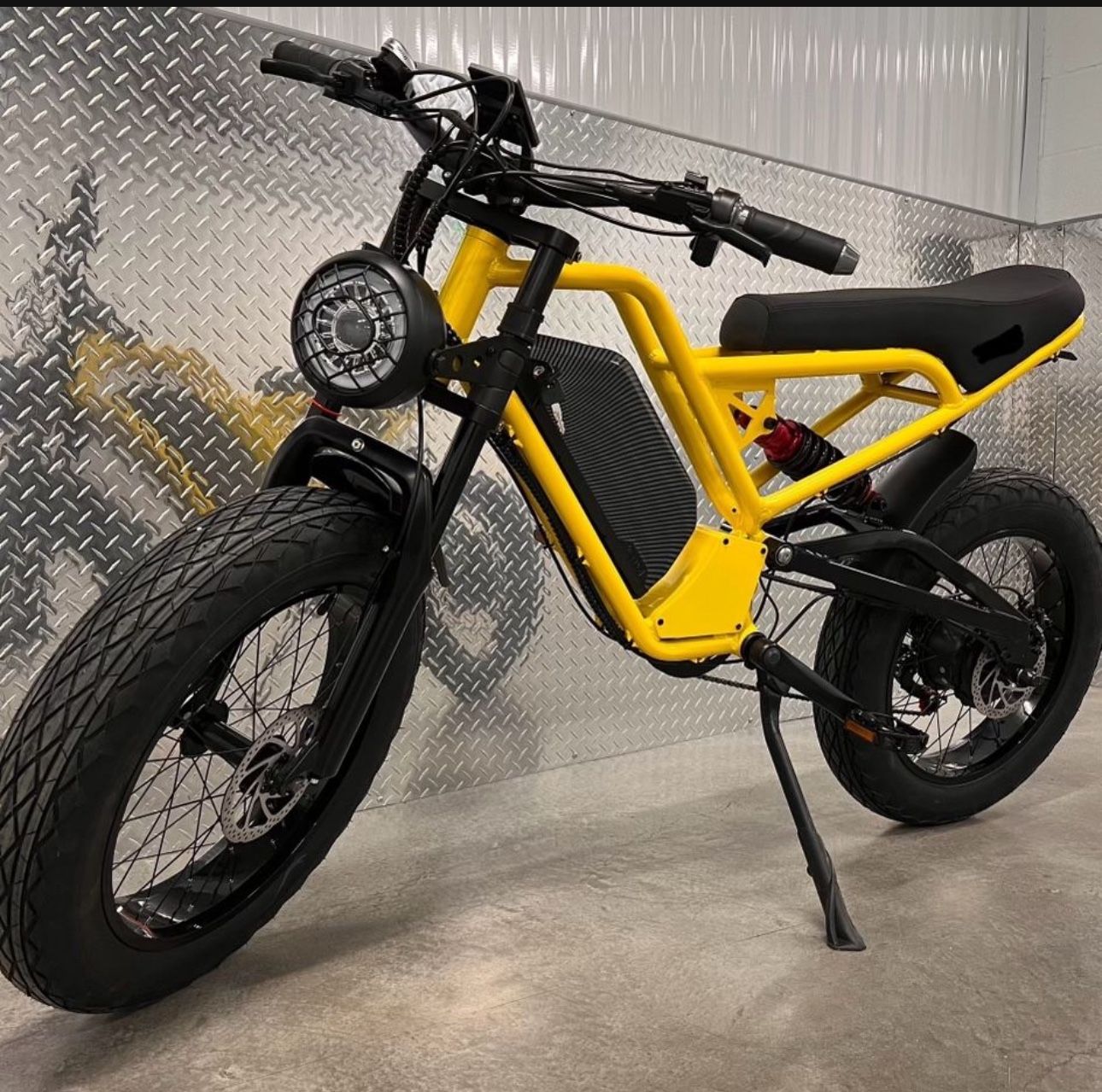 New! 1500 Watt, Electric Bike, 35Mph, Full Suspension, Red, Yellow Or Black, Free Delivery ...