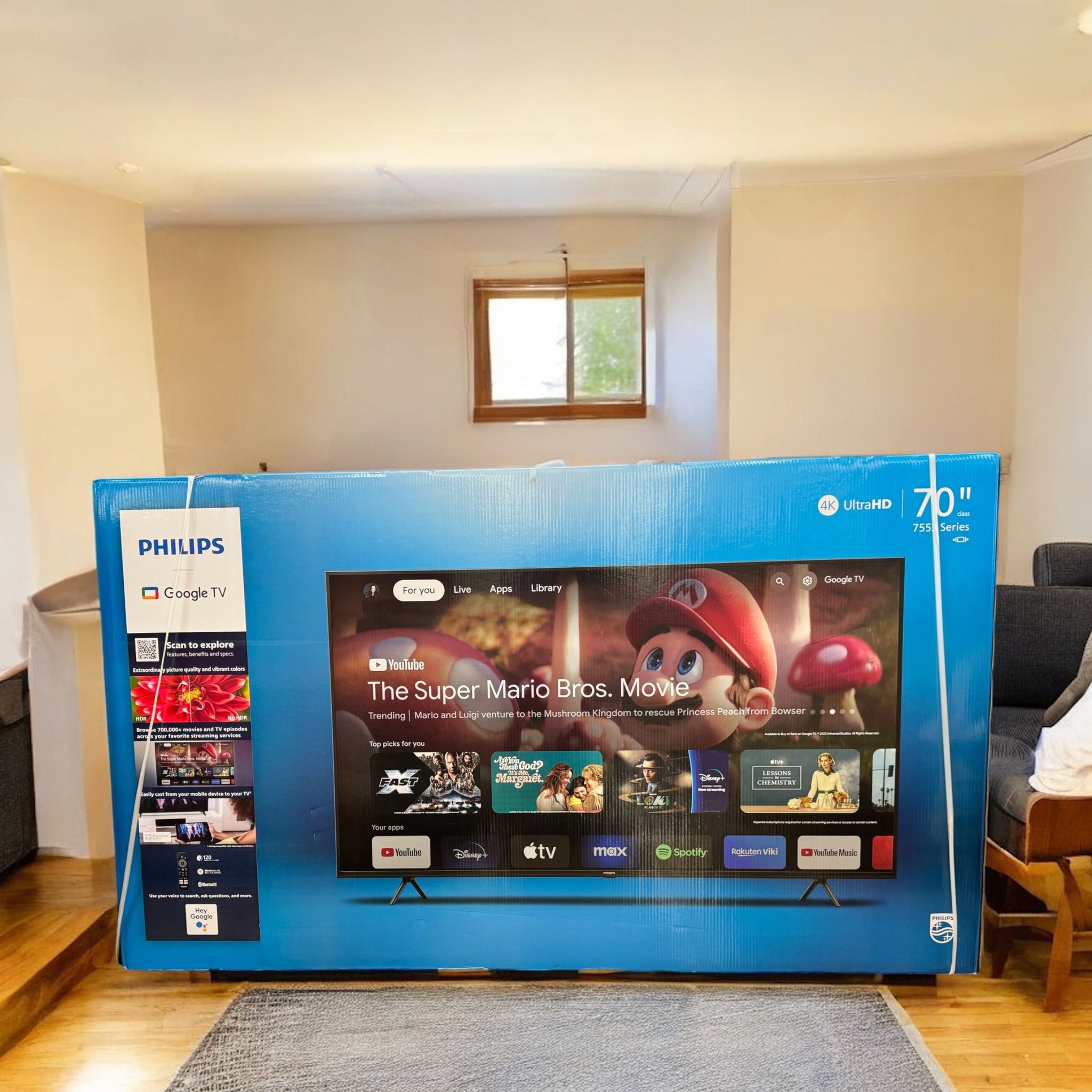 HD285 70” Philips smart 4k led Uhd tv for Sale in Anaheim, CA - OfferUp